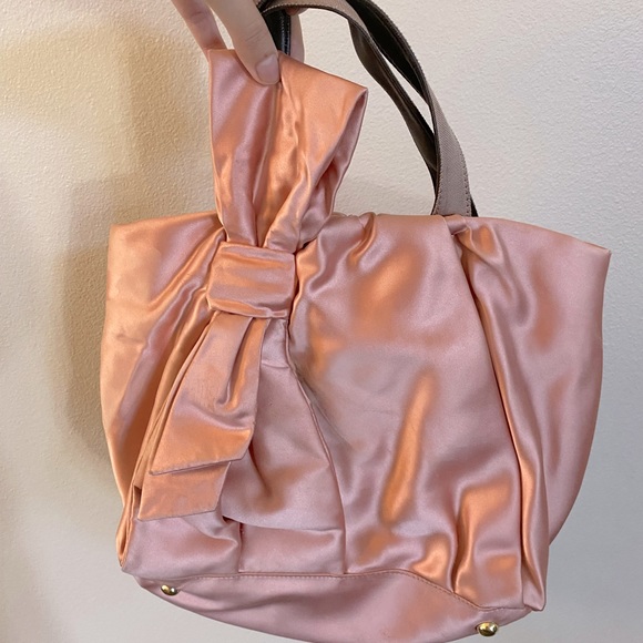 J. Crew | Bags | Jcrew Handbag Blush Pink Satin Satchel Perfect ...